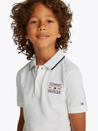 Tommy Hilfiger Poloshirt TOMMY FLAG HILFIGER POLO REG SS mit Logo-Stickerei
