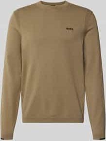 HUGO BOSS Regular Fit Pullover aus reiner Baumwolle Modell KN_Ever-X