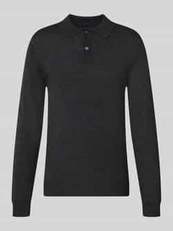 Christian Berg Regular Fit Poloshirt aus Woll-Mix