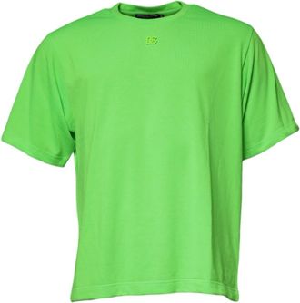 Dolce & Gabbana Homme, Tops, Vert, Taille: 2XL Magnifique T-shirt &agrave; Manches Courtes et Col Rond