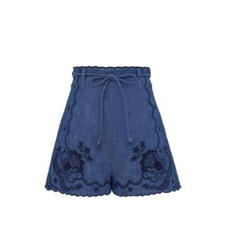 Zimmermann Aster Scalloped Shorts