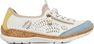 Rieker Halbschuhe Rieker N42K6-80 Wei&szlig;