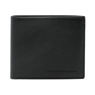 Tom Ford Geschmeidiges Narbenleder L&auml;ngliches T Line Klassisches Bifold Portemonnaie - - Accessories - Herren - Schwarzk - ONE SIZE
