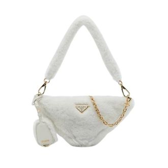 Prada Pre-owned Vintage Shearling Satchel - - Pre-owned - Damen - Wei&szlig; - ONE SIZE