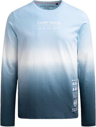 Camp David Rundhalsshirt mit Farbverlauf