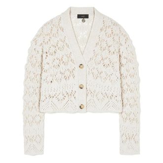 Alanui Lagoon Romance Cardicrop - - Knitwear - Damen - Beige - S