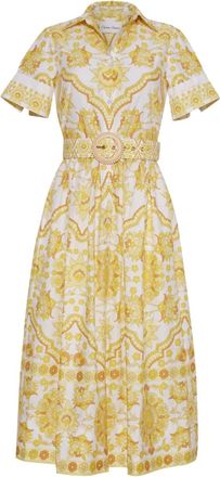 Cara Cara robe Malena &agrave; coupe mi-longue - Jaune