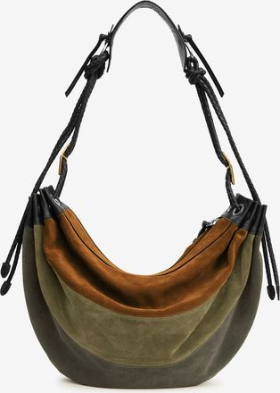 Isabel Marant Sac Maia Large En Cuir Velours - - Multicolore Kaki - Isabel Marant