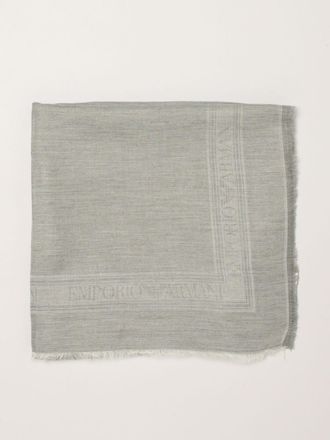 Emporio Armani &Eacute;charpe en m&eacute;lange de modal et viscose avec motif logo