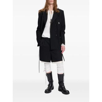 Ann Demeulemeester Pointelle Ribbed Cotton Shirt - White