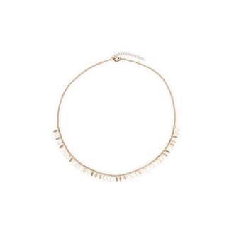 Au Printemps Paris Collier fin Petite feuille