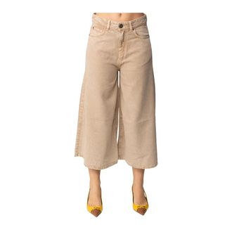 Pinko Logo-Bestickte Bermuda - - Shorts - Damen - Beige - W26