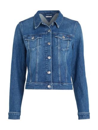 Tommy Hilfiger Damen Jeansjacke Tailliert, Blau (Suki), 34