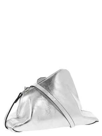 The Attico Day Off Small Clutch - Silver