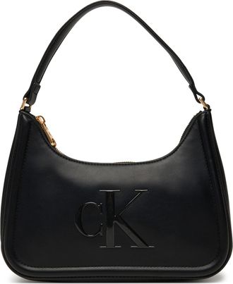 Calvin Klein Handtasche Calvin Klein Bold Ck Small Shoulder Bag LV04F3230G Schwarz