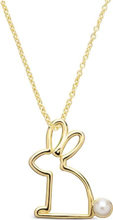Aliita collier Conejito Perla en or 9ct