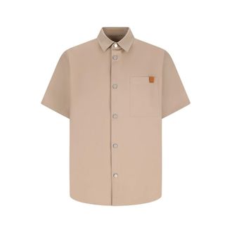 Darkpark Karl Kurzarmhemd - - Shirts - Herren - Beige - M
