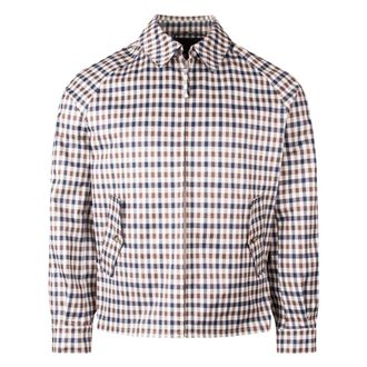 Aquascutum Active Archival Mid Jacket Club Check Beige Mantel