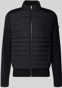 HUGO BOSS Regular Fit Strickjacke aus Baumwoll-Schurwoll-Mix Modell H-Facente