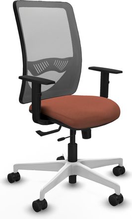 Piqueras y Crespo Verstellbarer Stuhl Zulema mit 1D-Armlehnen, h&ouml;henverstellbare Lendenwirbelst&uuml;tze, ausgestattet mit Syncro/Traslack und Schneideschaum, mit Rollen von