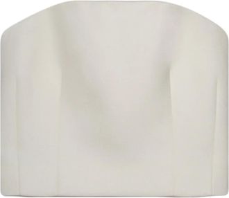 Wardrobe.NYC Top mit Corsage - Nude