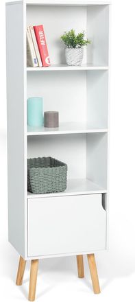 IDMarket Bücherregal Emmie Skandinavisch Weiß