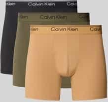 Calvin Klein Underwear Pant & Trunk mit elastischem Label-Bund im 3er-Pack Modell BOXER BRIEF