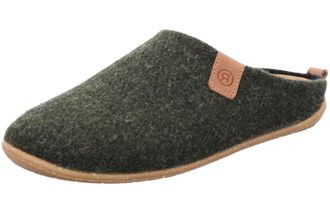 Rohde Damen Pantoffel Hausschuh lose Einlagen Leder Rivoli-D 6863, Gr&ouml;&szlig;e:40 EU, Farbe:Gr&uuml;n