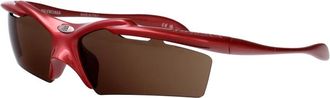 Balenciaga Wraparound Sonnenbrille - - Accessories - unisex - Rot - ONE SIZE