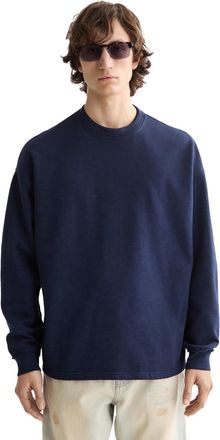 Scotch & Soda Herren 3 Crosses Crewneck Sweatshirt, Peacoat, M EU