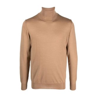 Daniele Alessandrini Homme, Pulls, Brun, Taille: L Maglia collo alto
