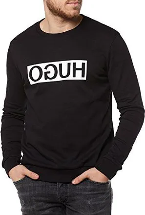 HUGO BOSS Hommes Dicago Sweat à Logo inversé en Coton Interlock