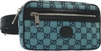 Gucci Pre-owned Toile sacs-bandouliere - Femme - Pre-owned - Bleu - Taille: ONE Size
