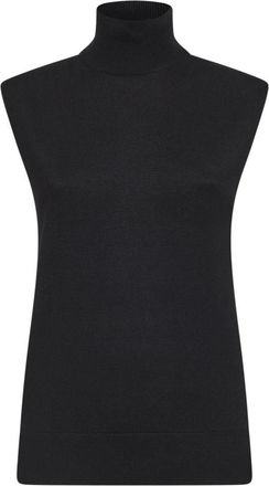 Toteme Femme, Pulls, Noir, Taille: 36 FR Col Roul&eacute; Fin Sans Manches