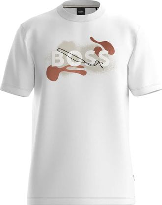 BOSS t-shirt à logo imprimé - Blanc