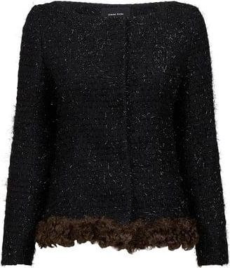 Simone Rocha Veste cintr&eacute;e en coton m&eacute;lang&eacute;