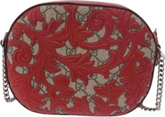Gucci Sac bandouli&egrave;re en cuir Pre-owned - Femme - Pre-owned - Rouge - Taille: ONE Size