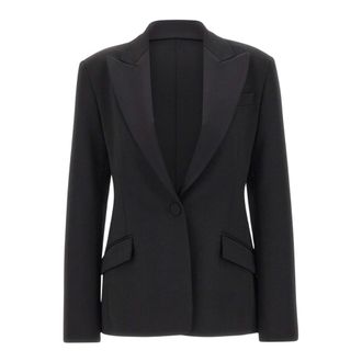 Andamane Bianca Tuxedo Blazer - Femme - Vestes - Noir - Taille: 40 FR