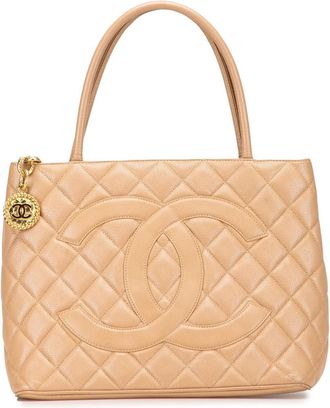 Chanel Shopper - Caviar Medallion Tote - Gr. unisize - in Braun - für Damen