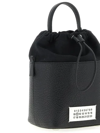 Maison Margiela Calfskin Leather Bucket Bag - Black