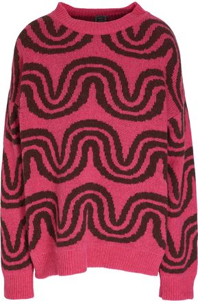 8 by YOOX WOOL BLEND JACQUARD OVERSIZE JUMPER