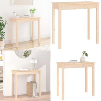 vidaXL Konsolentisch 80x40x75 cm Massivholz Kiefer - Konsolentisch - Holzm&ouml;bel - Wohnzimmerm&ouml;bel - Sideboard - Kiefernholzm&ouml;bel - Home & Living
