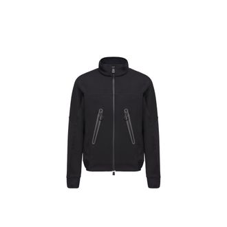 Moncler Moncler Logo Zip-up Sweatshirt, Men, Black, Size: Xxl