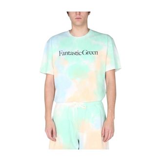 Msgm Msgm, Homme, Tops, Vert, Taille: S T-Shirt Fantastique