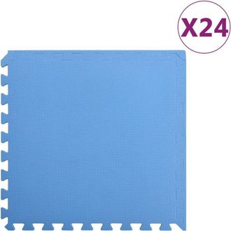vidaXL Bodenmatten 24 Stk. 8,64 m&sup2; EVA-Schaumstoff Blau Vidaxl