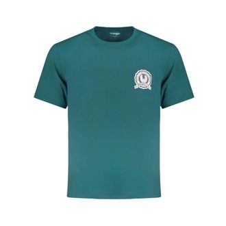 Wrangler Gr&uuml;nes Grafik Tee Baumwoll T-Shirt - - Tops - Herren - Gr&uuml;n - XL