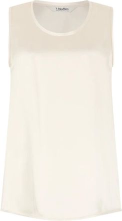 Max Mara Femme, Tops, Beige, Taille: 36 FR Satin Top
