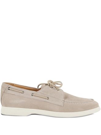 Tagliatore Segelschuhe aus Wildleder - Nude