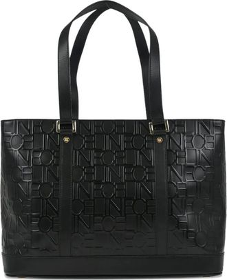 Celine 1990-2000s Tote Handtasche mit Pr&auml;gung - Schwarz
