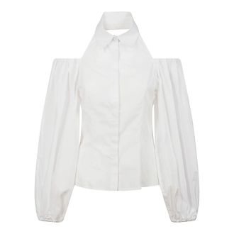 MVP Wardrobe Optisch Wei&szlig;e Modern Fit Hemd - - Blouses & Shirts - Damen - Wei&szlig; - 2XS